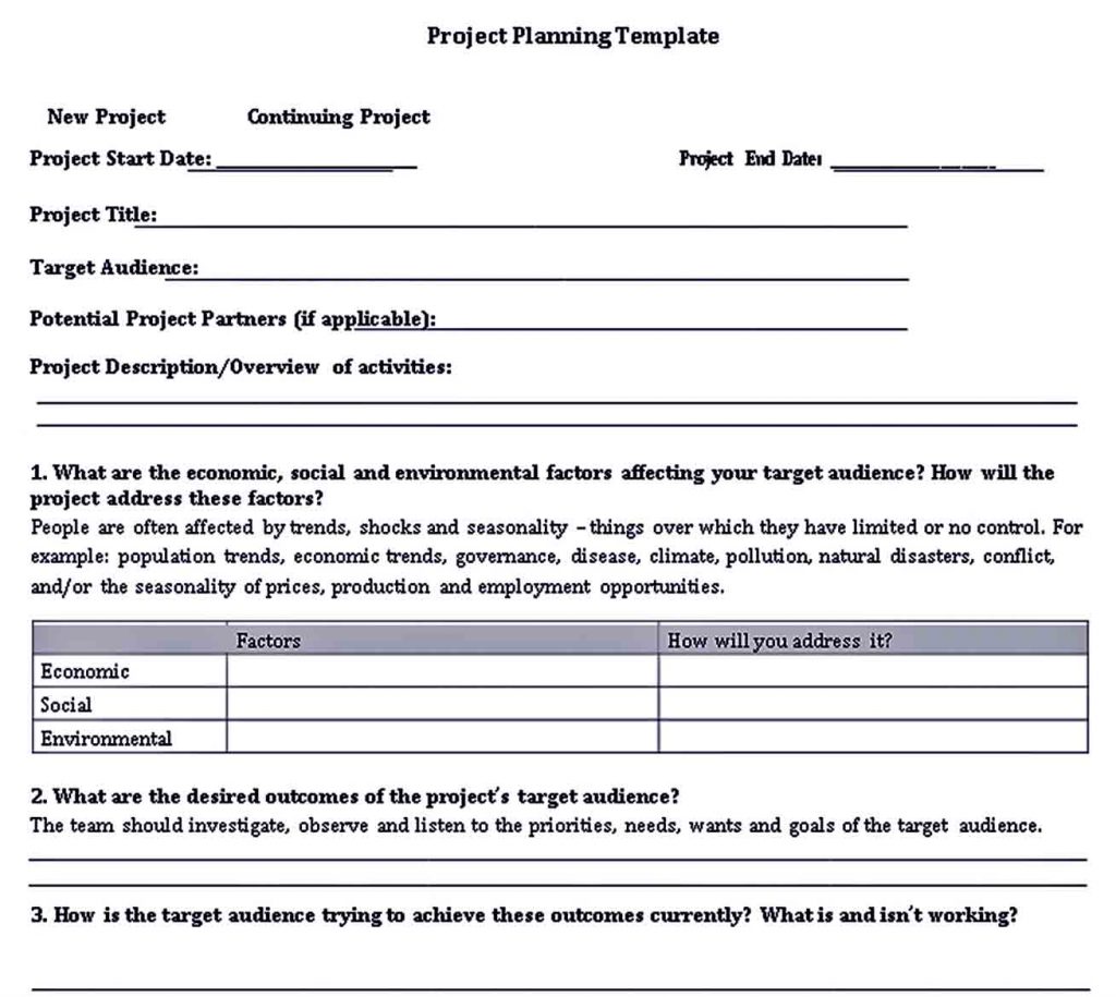 Information Technology Project Plan Template | room surf.com