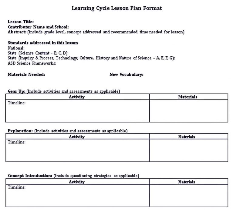 Learning Plan Templates | room surf.com