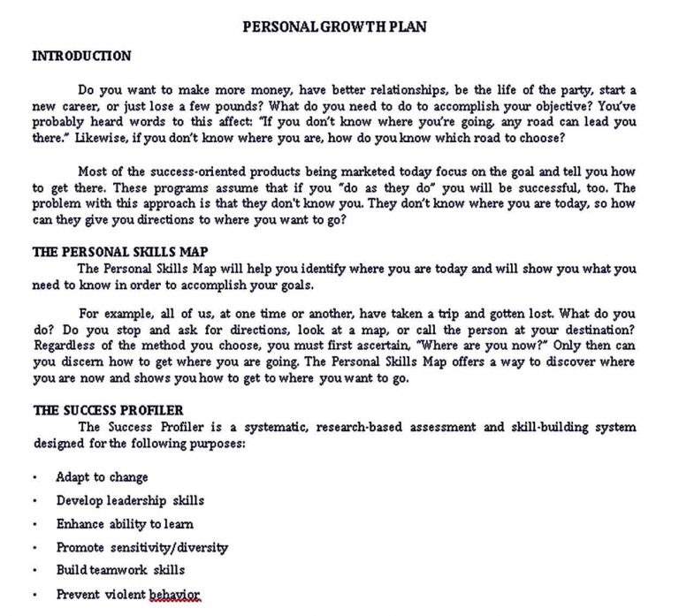 Growth Plan Templates | room surf.com