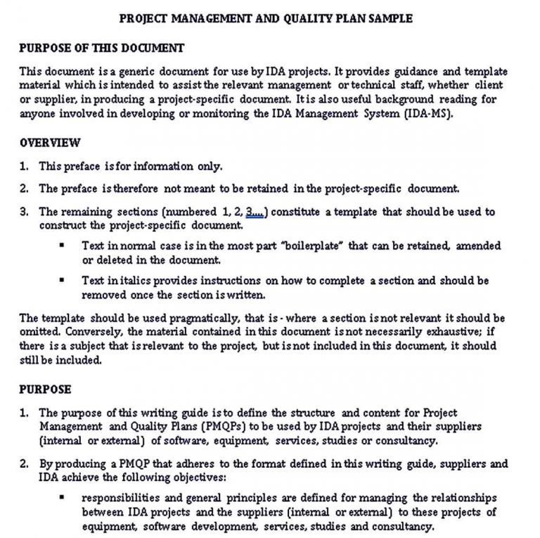 Information Technology Project Plan Template | room surf.com