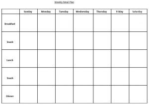 Diet Plan Template | room surf.com