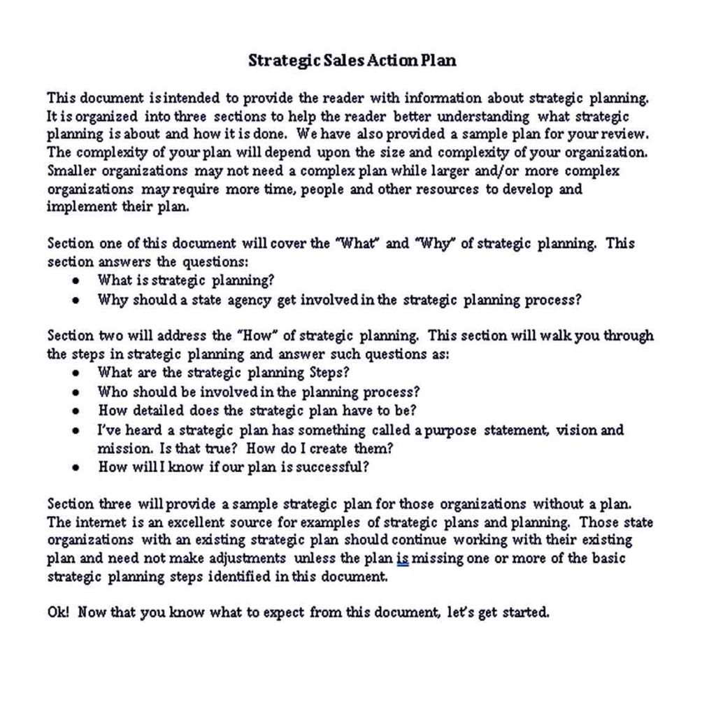 Free Strategic Plan Template | room surf.com