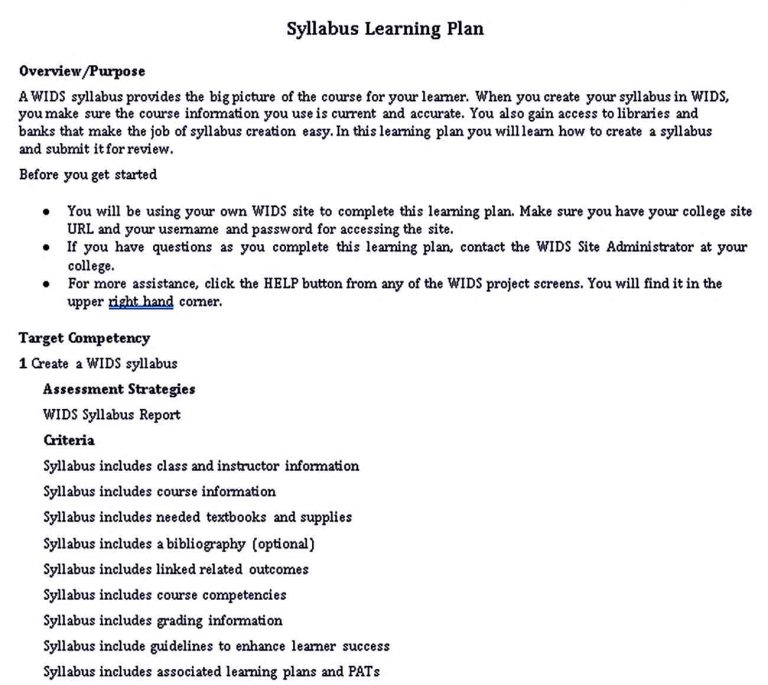 Learning Plan Templates | room surf.com