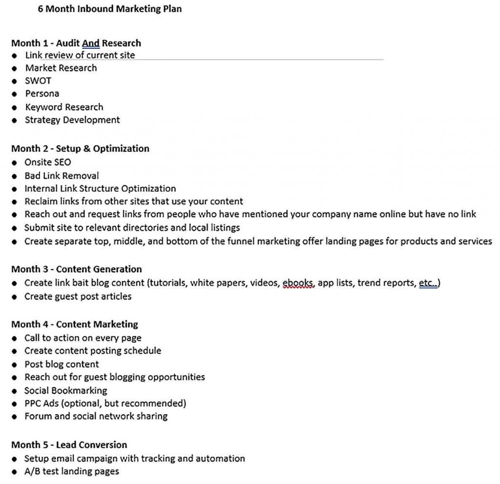 Marketing Plan Outline Template | room surf.com