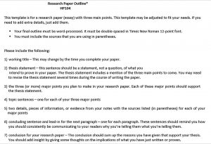 Paper Outline Template | room surf.com