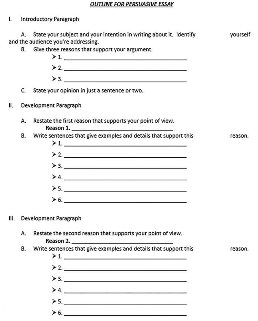 How to Make the Proper Speech Outline Template | room surf.com