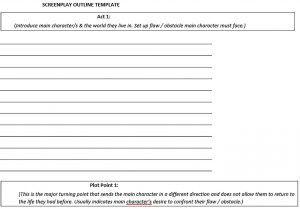 Screenplay Outline Template | room surf.com