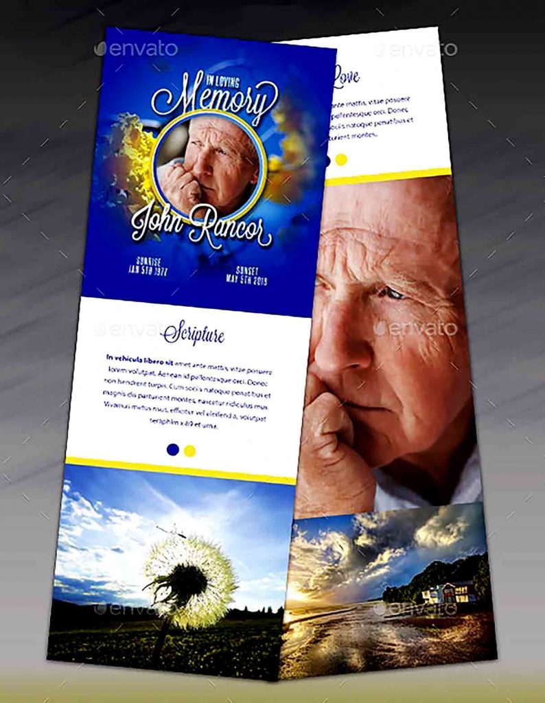 The Best Designs of Obituary Templates for Father | room surf.com