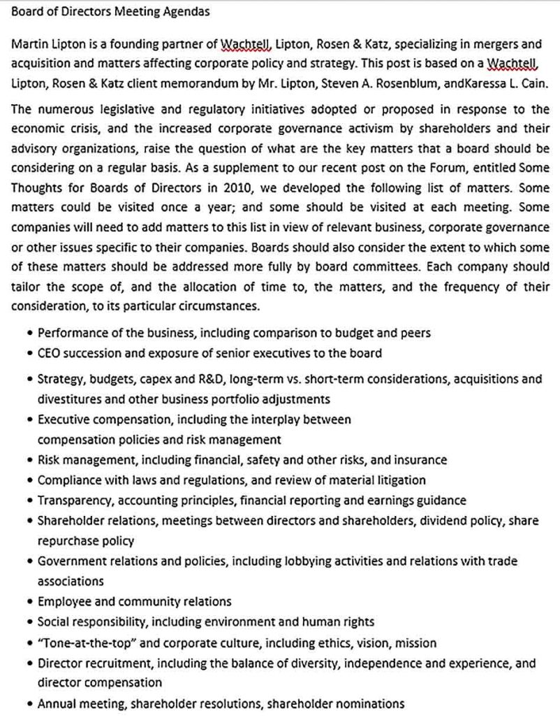 Sample Meeting Outline Template | room surf.com