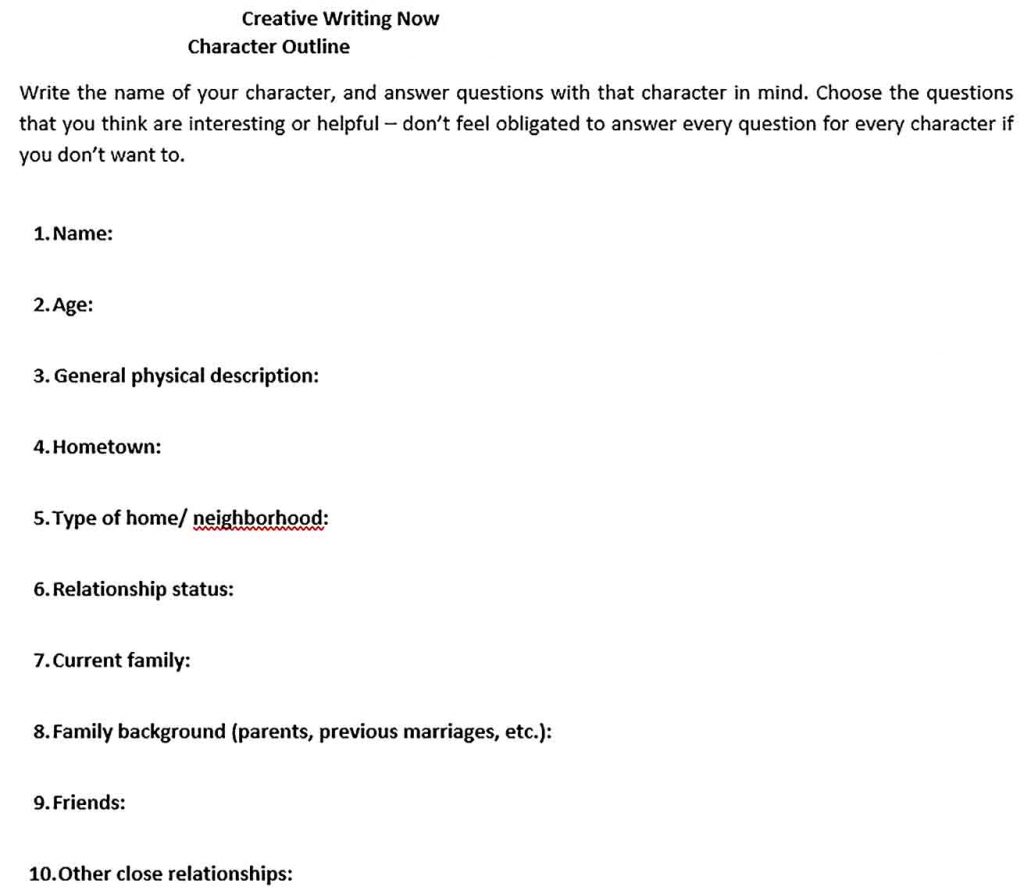 Character Outline Templates | room surf.com