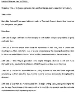 Sample Lesson Plan Outline Template | room surf.com