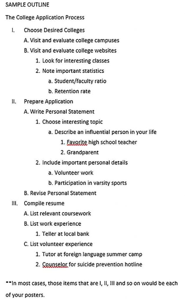 Outline Examples Template for Various Documents and Other Purposes ...