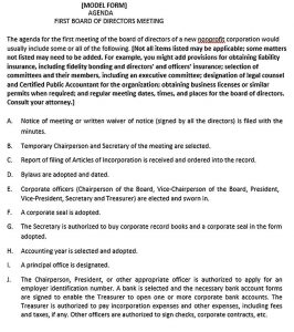 Sample Meeting Outline Template | room surf.com