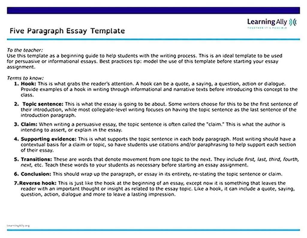 Paragraph Outline Templates | room surf.com