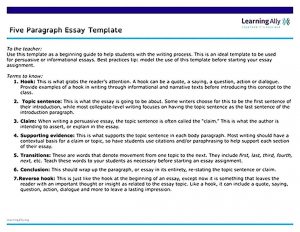 Paragraph Outline Templates | room surf.com