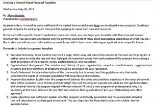 Grant Proposal Outline Template for Any Projects | room surf.com