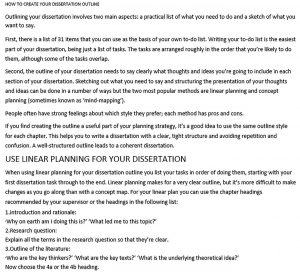 Sample Dissertation Outline Template | room surf.com