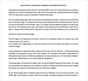 Script Outline Templates in PDF and More Formats | room surf.com