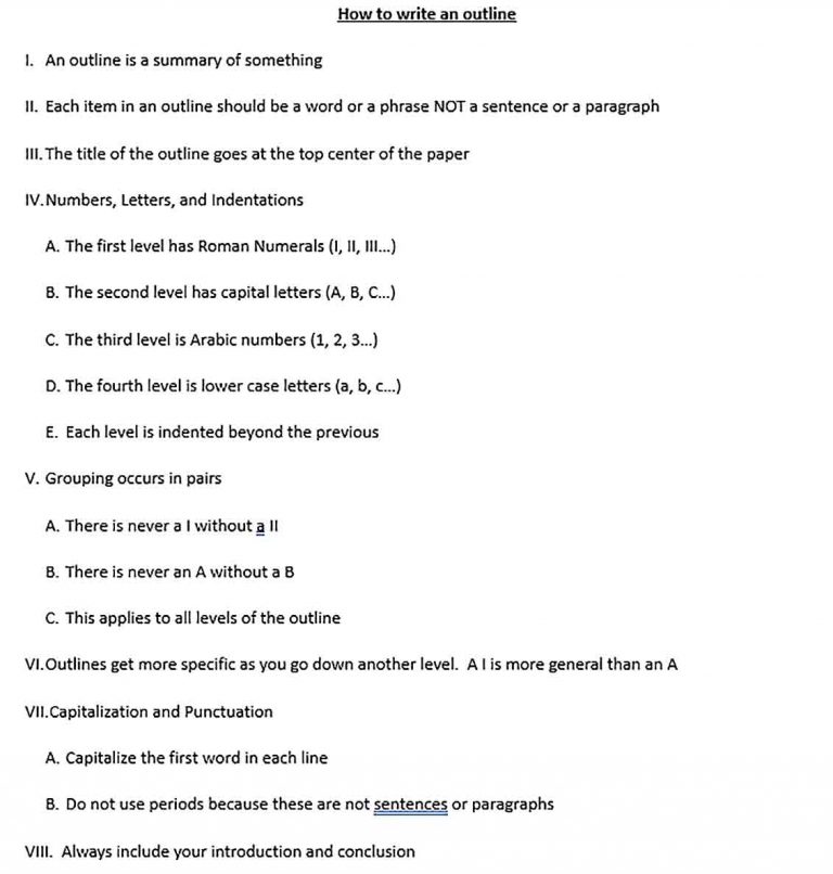 Various Free Sample Biography Outline Documents | room surf.com