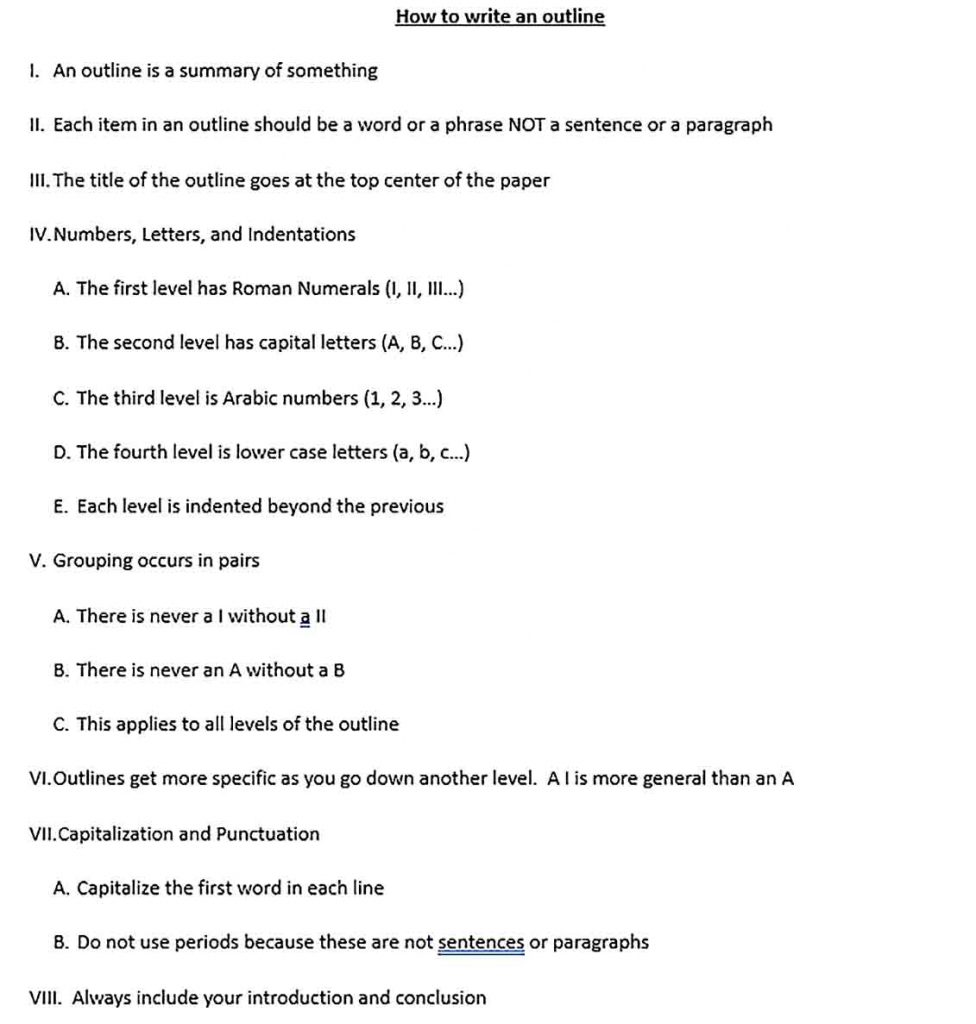 Various Free Sample Biography Outline Documents | room surf.com