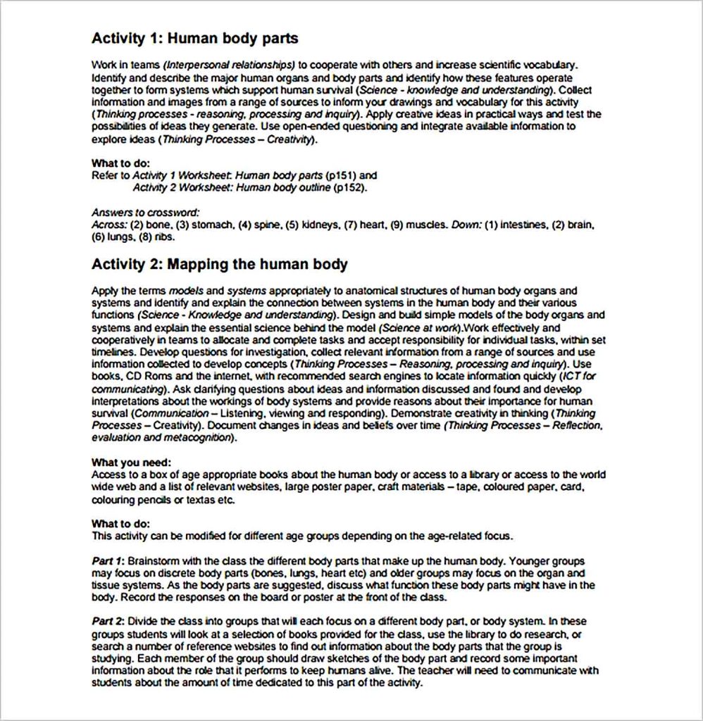 Various Designs and Styles of Body Outline Template | room surf.com