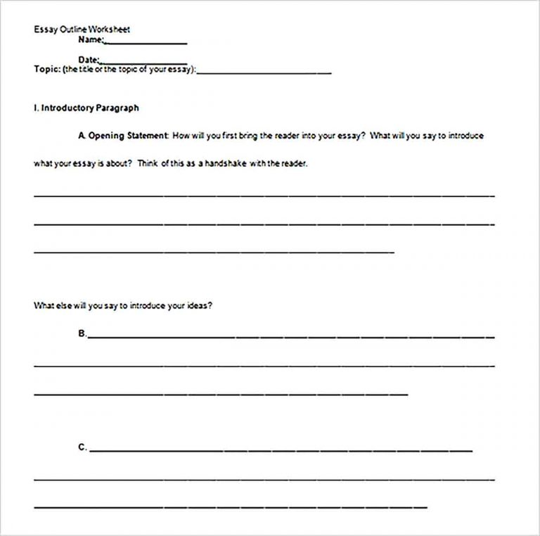 Essay Outline Templates and the Examples | room surf.com