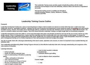 Training Course Outline Template | room surf.com