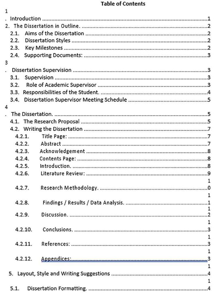 Dissertation Outline Template | room surf.com