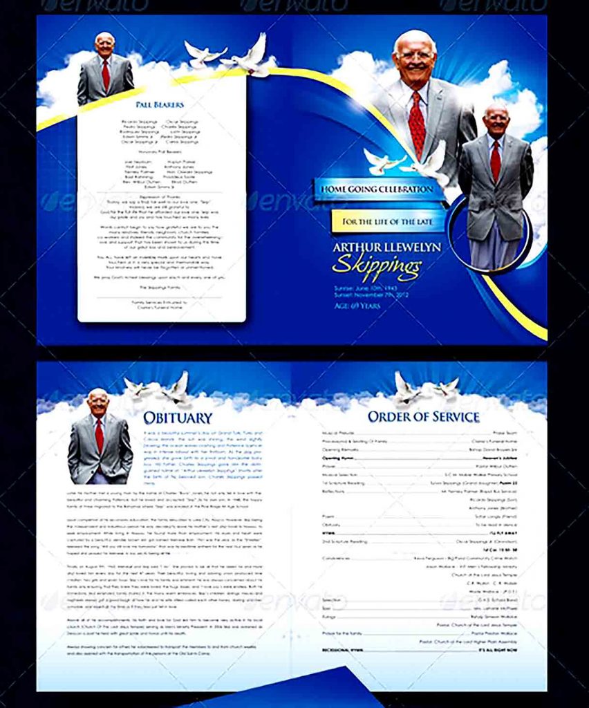 The Best Designs of Obituary Templates for Father | room surf.com