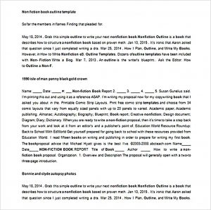 The Sample Book Outline Templates as References | room surf.com