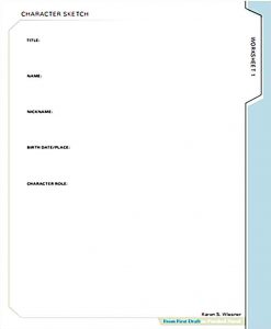 Character Outline Template | room surf.com