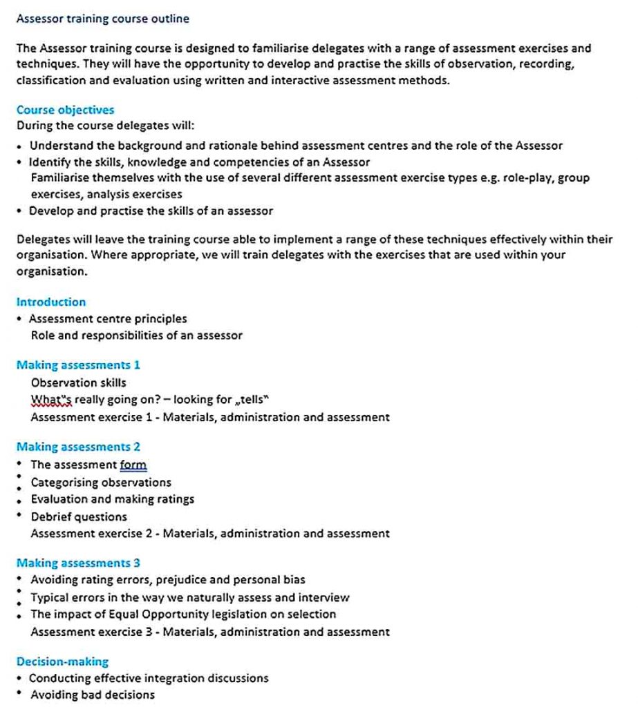 Training Outline Templates | room surf.com