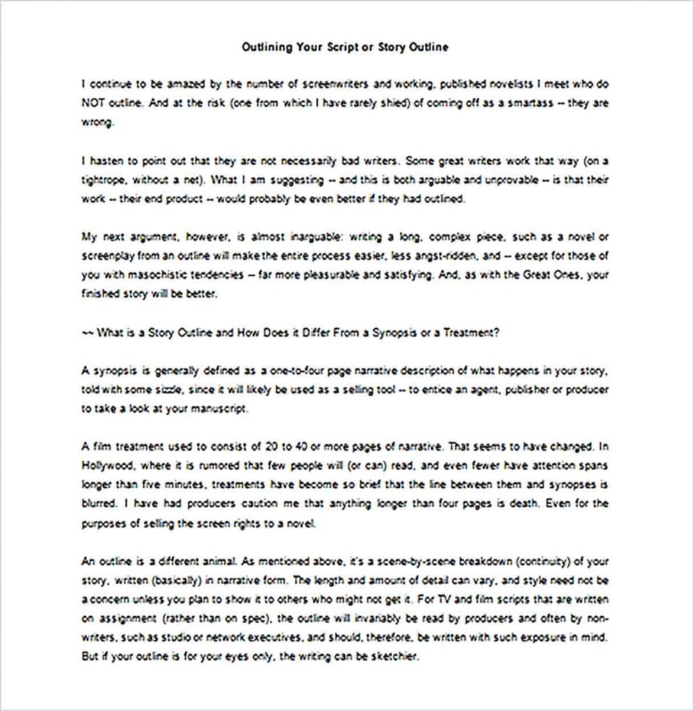 Script Outline Template | room surf.com
