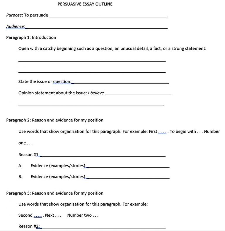 Free Outline Example and Templates | room surf.com