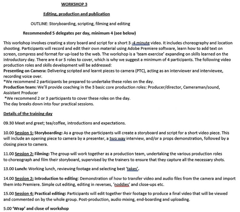 Production Outline Template | room surf.com