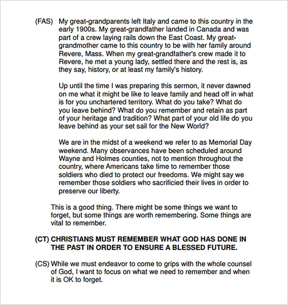 Sample Sermon Outline Template | room surf.com