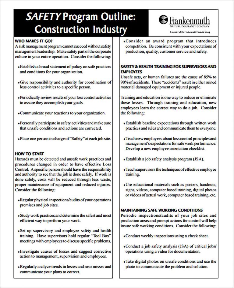Program Outline Template Sample | room surf.com