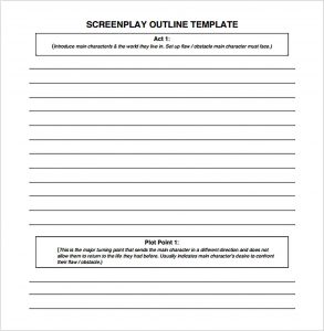 Sample Screenplay Outline Template | room surf.com