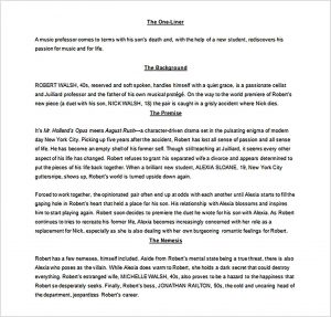 Sample Screenplay Outline Template | room surf.com