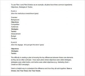 Marketing Plan Outline Template | room surf.com