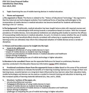 Essay Proposal Outline Template Free PDF | room surf.com