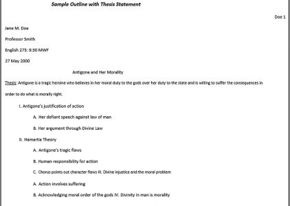 Thesis Outline Template | room surf.com