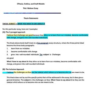 Academic Thesis Outline Templates | room surf.com