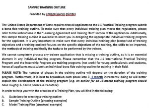 Training Outline Template to Ensure the Maximum Results | room surf.com