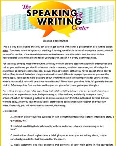 Basic Outline Template | room surf.com