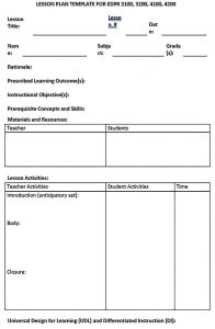 Sample Lesson Plan Outline Template | room surf.com
