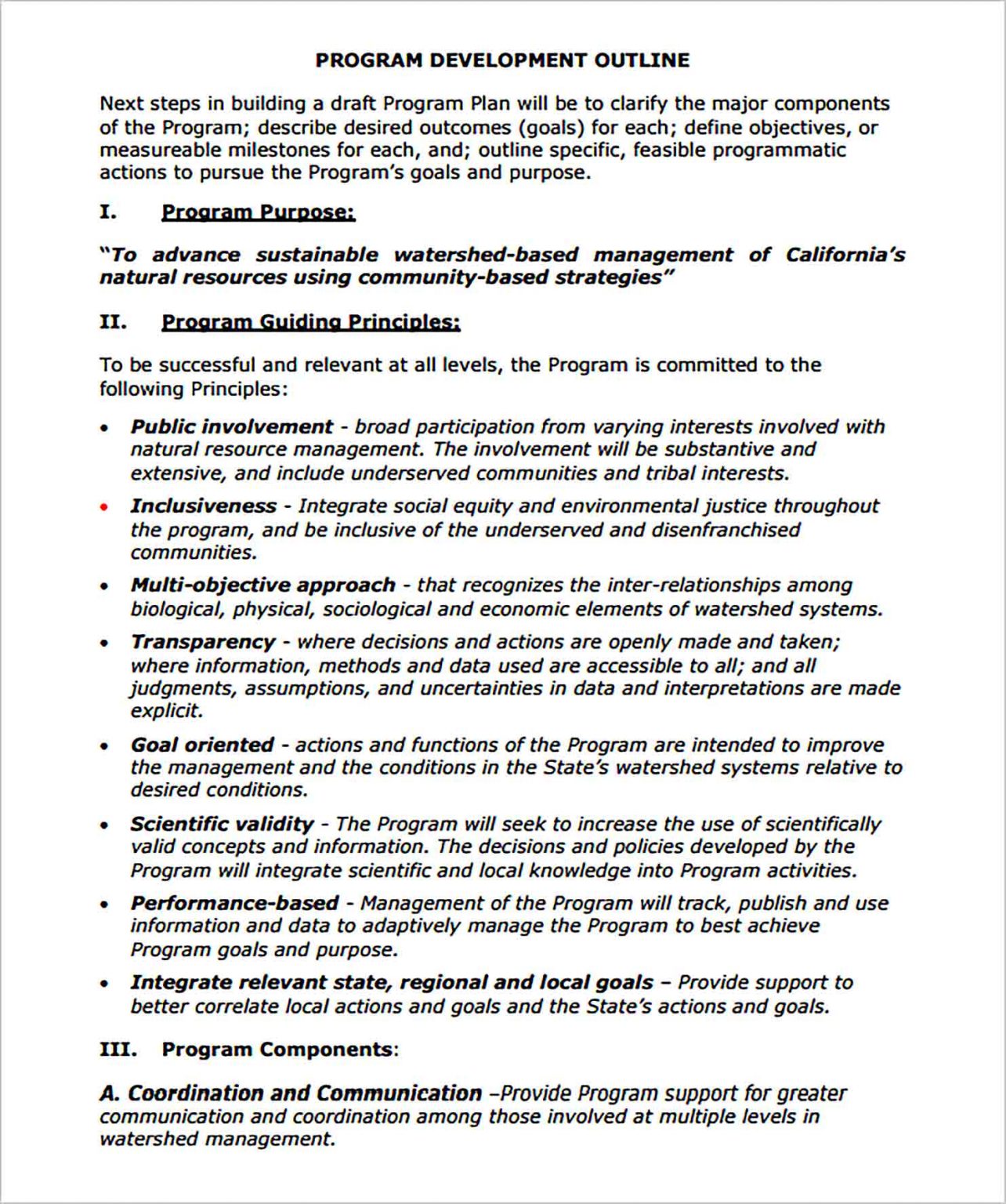 Program Outline Template Sample | room surf.com