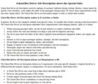 School Bus Driver Job Description shows the Special Sides | room surf.com