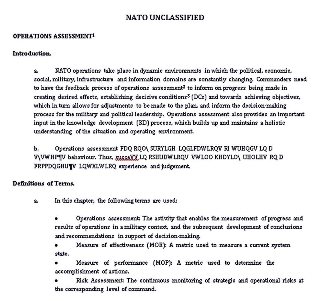 Military Operations Plan Templates | room surf.com
