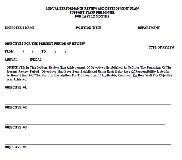 Performance Development Plan Template | room surf.com